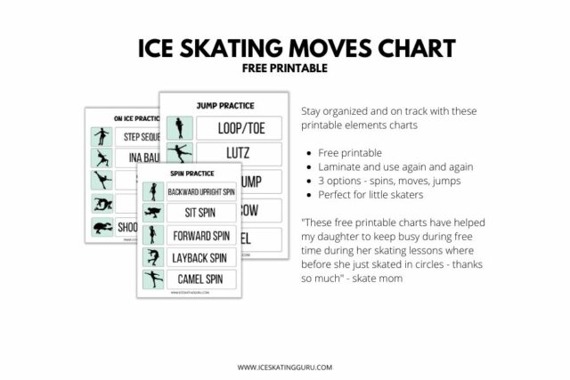 Ice Skating Moves Chart {Free Printable}