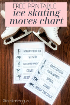 Ice Skating Moves Chart {Free Printable}